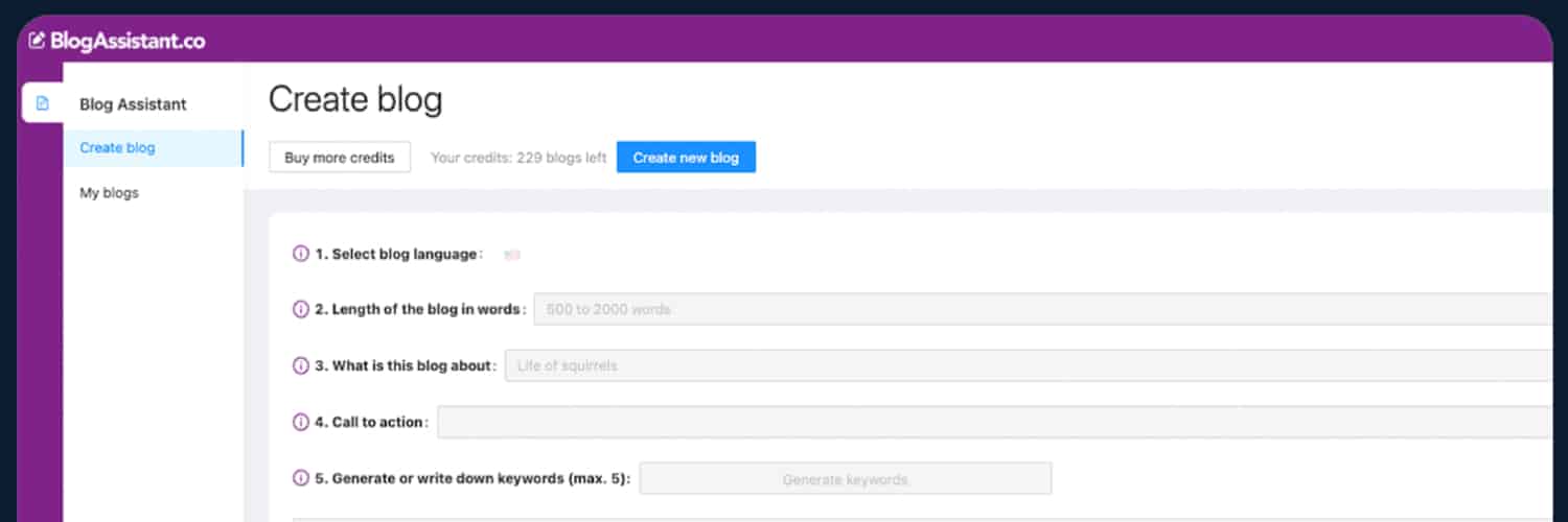 Blog Assistant - Bored Hoard