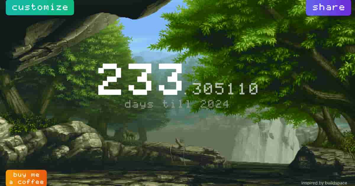 Customized countdowns - Bored Hoard