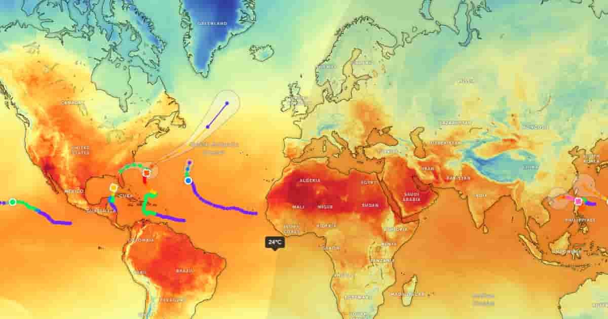 Temperature Forecast Map - Bored Hoard